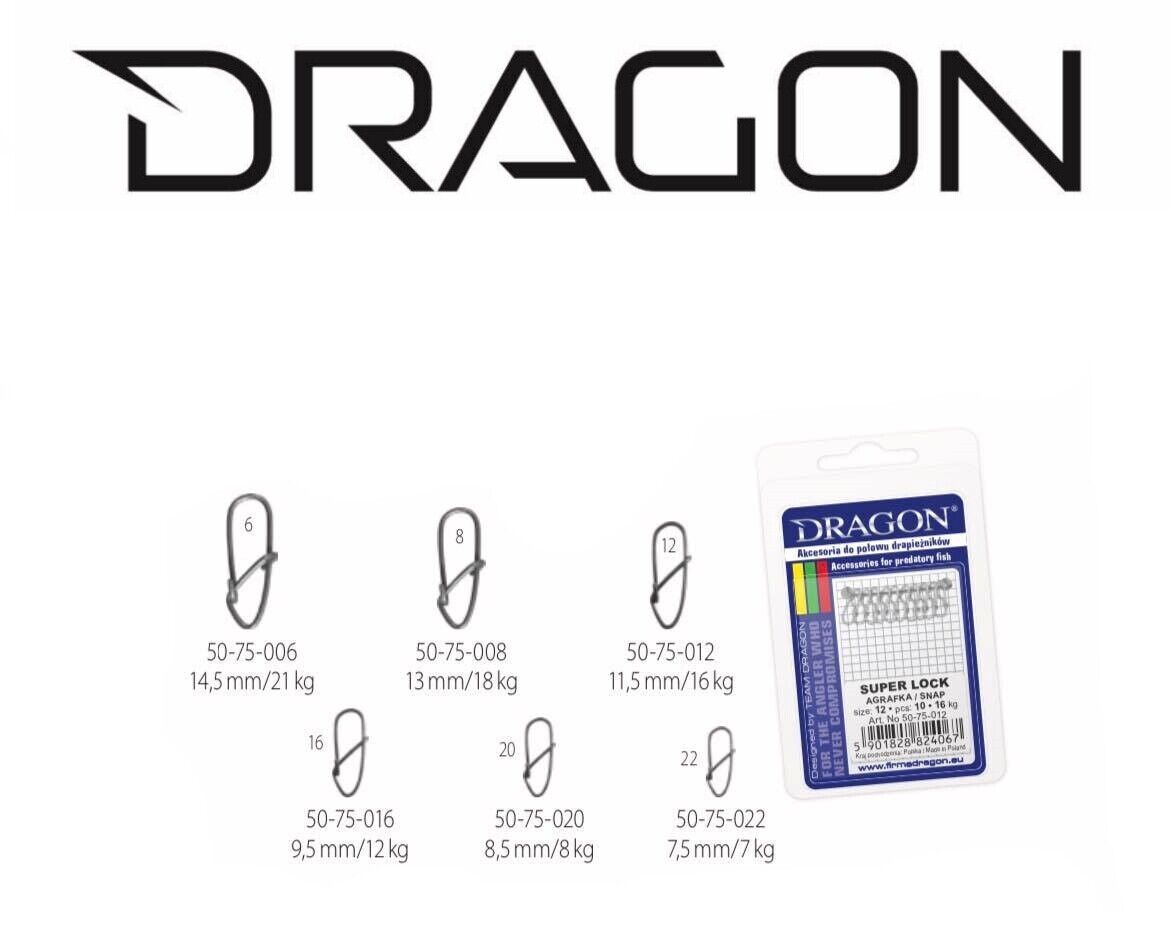 Dragon Super Lock. Fishing snap/loop . 10 pcs. per pack – Predator maniac